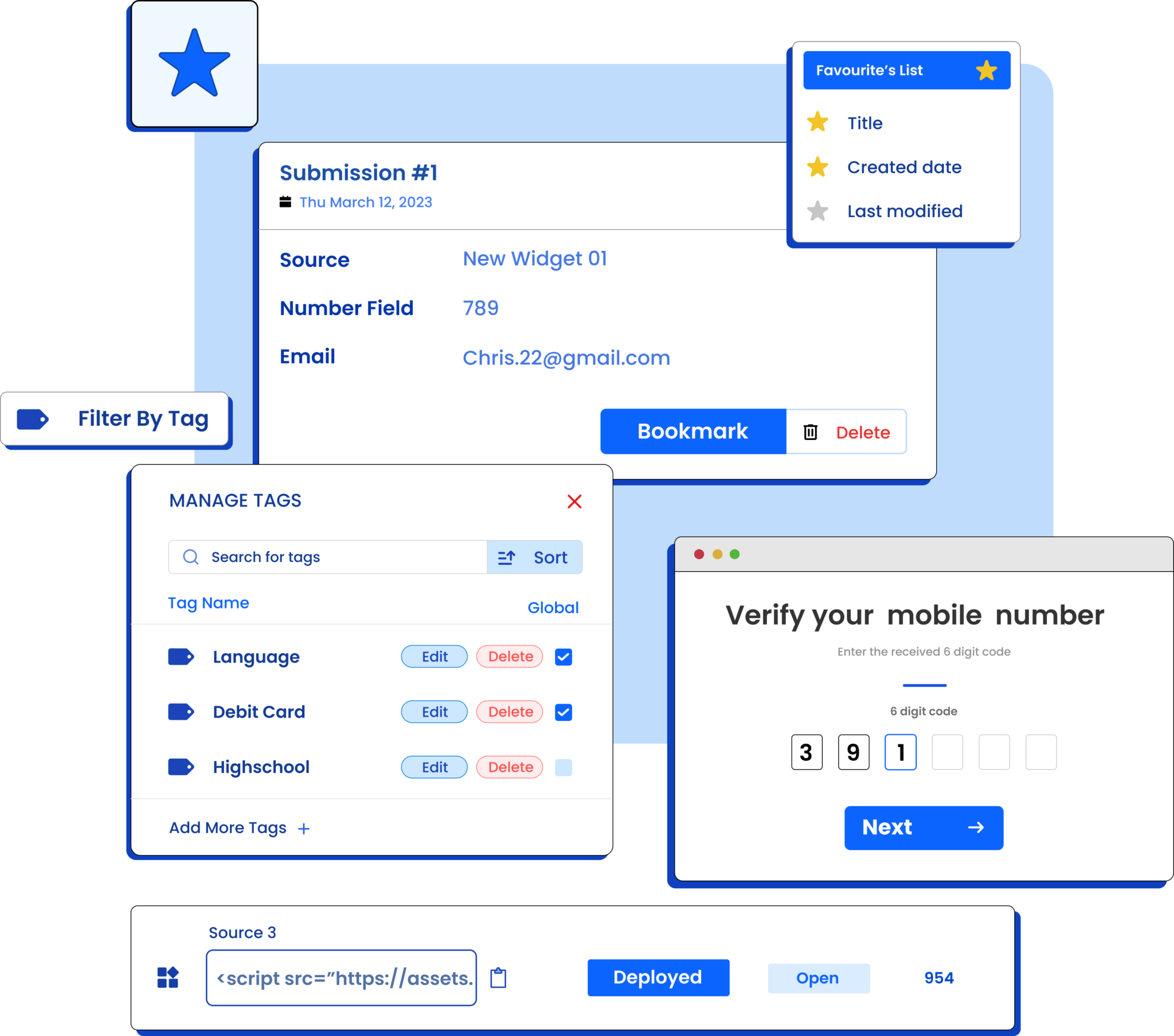 Features - Data Organization | MakeForms