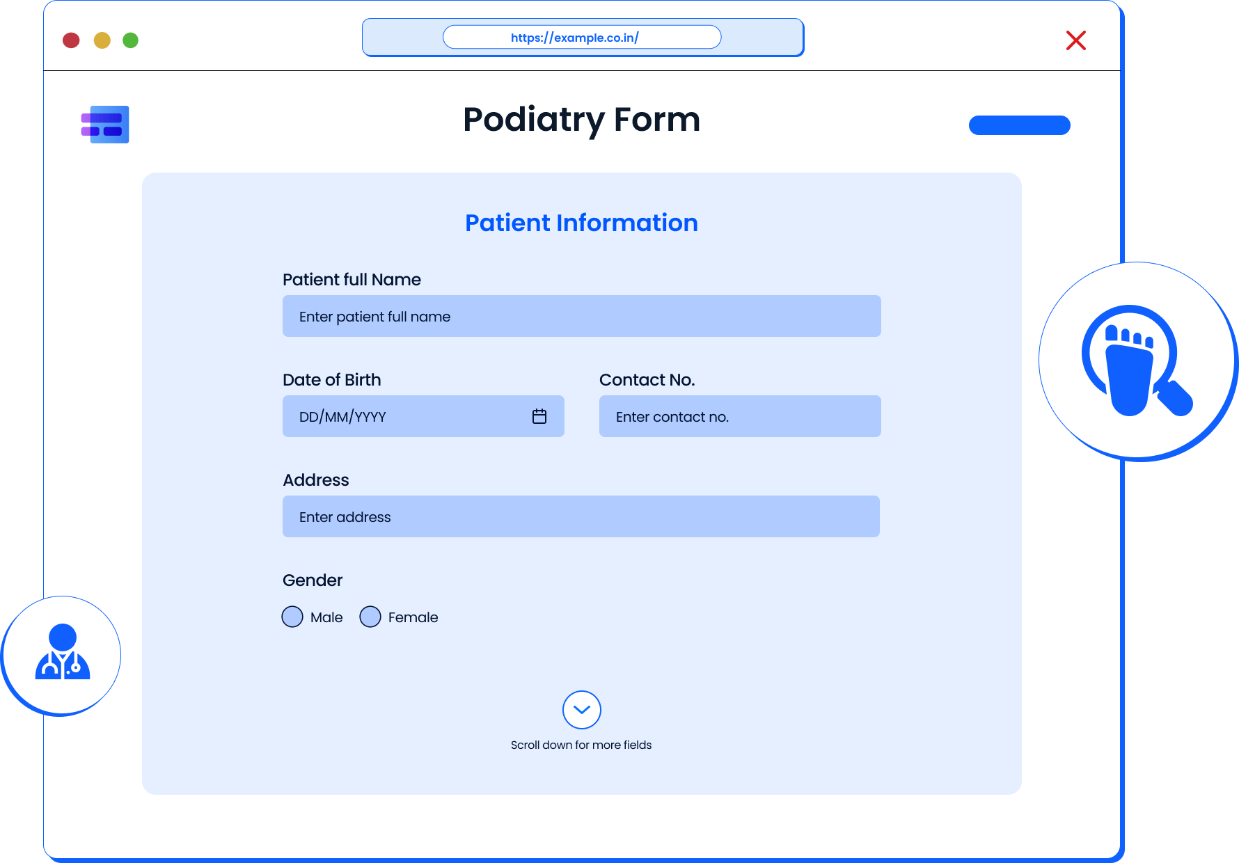 HIPAA Compliant Form for Podiatry Practices | Digital Forms